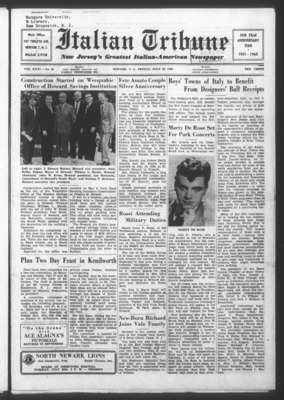 "Italian Tribune, July 26, 1963" by Italian Tribune Editorial Board