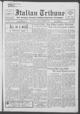 "Italian Tribune, December 4, 1964" by Italian Tribune Editorial Board